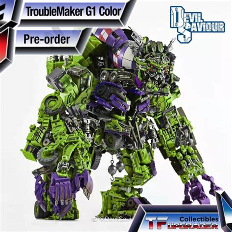 Devil Saviour Troublemaker Combiner G1 Color Version Box Set Tf Upgrader