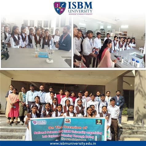 Isbm University Celebrates National Science Day Isbm University Posted On The Topic Linkedin