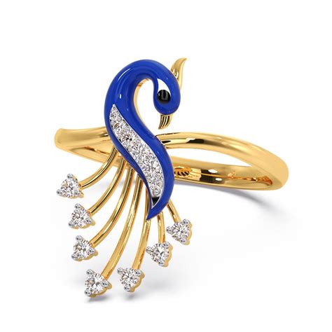 Sparkling Spirit Peacock Diamond Ring Candere By Kalyan Jewellers