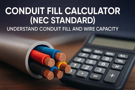 Conduit Fill Calculator Nec Standard Best Tool Electrical