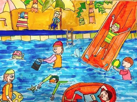 여름에 있는 김미숙님의 핀 초등학교 미술 어린이 그림 그리기 어린이 미술 활동