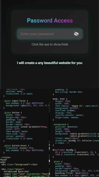Modern Password Field With Showhide Eye Toggle Html Css Javascript