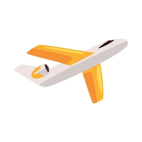 비행기 비행 여행 일러스트레이션 디자인 아이콘 프리미엄 벡터