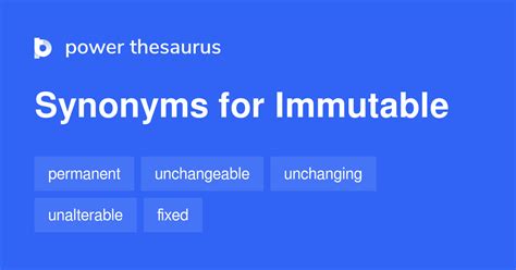 Immutable Synonyms Similar Words Phrases