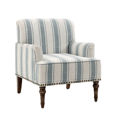 Set Of 2 Upholstered Stripe Accent Chair Modern Armchair On Sale Bed Bath And Beyond 38391960