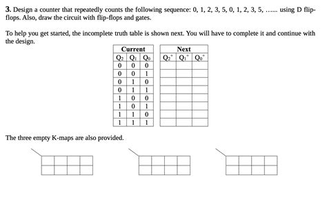 Get Answer Design A Counter That Repeatedly Counts The Following Sequence Transtutors