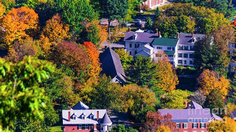 Fall Foliage In Woodstock Vermont Photograph By New England