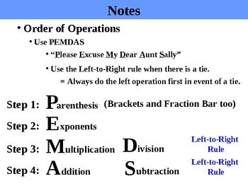 Holt Algebra A Simplifying Expressions PEMDAS PPT Worksheet Bundle