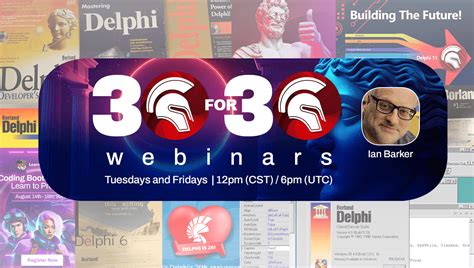 Delphi 30 For 30 Webinars 2025 Learn Delphi