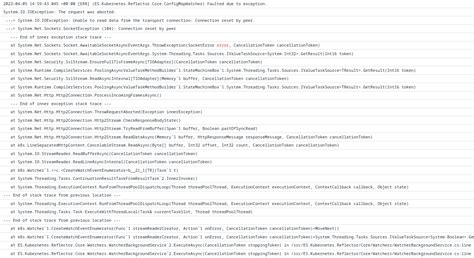 system io ioexception the request was aborted with 7 0 151 · issue