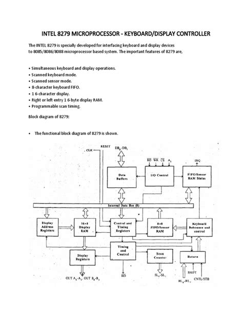 intel 8279 microprocessor keyboard display controller pdf computer keyboard input output