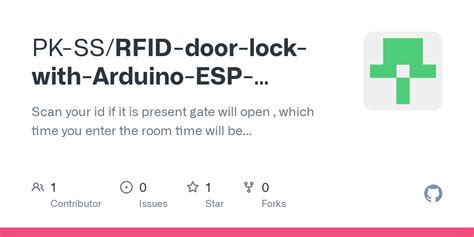 GitHub PK SS RFID Door Lock With Arduino ESP Module Scan Your Id If It Is Present Gate Will