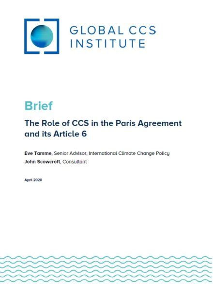 The Role Of CCS In The Paris Agreement And Its Article Global CCS Institute