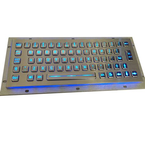 Universal Usb Ps 2 Port Atm Machine Metal Anti Riot Keyboard