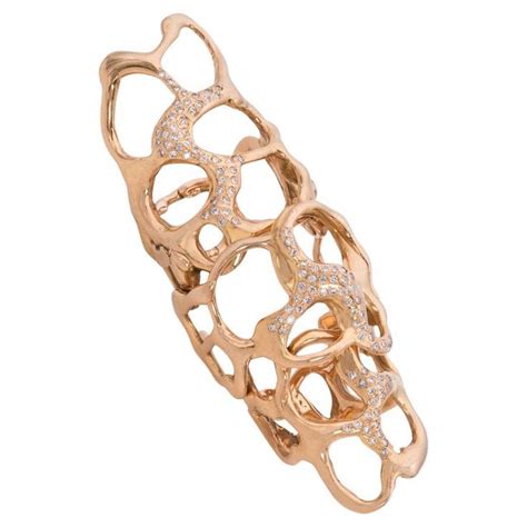 Luna Scamuzzi For Lucifer Vir Honestus Diamond And 18k Rose Gold Ring Diamond Ippolita Ring