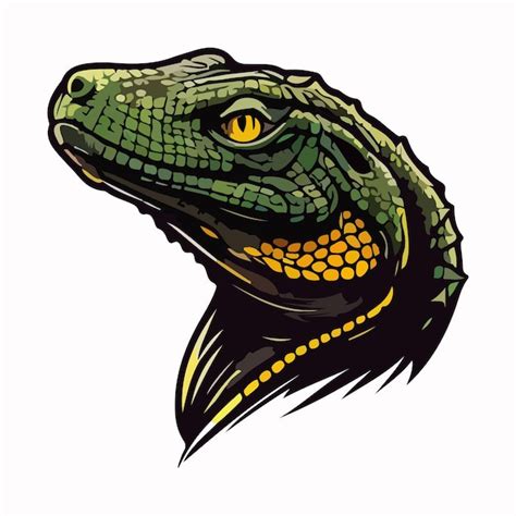 Premium Vector Monitor Lizard Face Mascot Esport Logo Vector