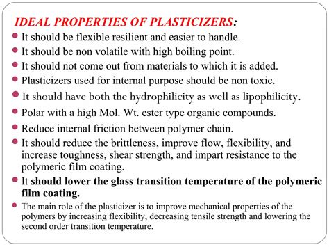 Plasticizer Ppt