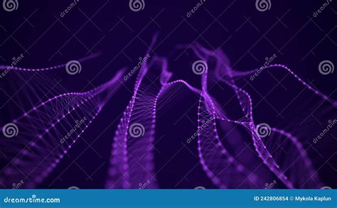 Cyber Network Connection Background Abstract Connecting Dots And Lines
