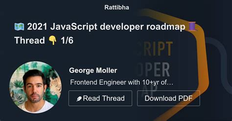 🗺 2021 Javascript Developer Roadmap 🧵 Thread 👇 Thread From George