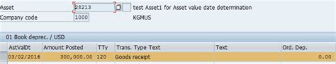 Asset Value Date Determination When Posting Throug Sap Community