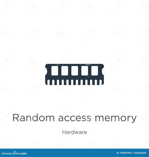 Random Access Memory Icon Vector Trendy Flat Random Access Memory Icon