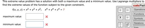 Solved This Extreme Value Problem Has A Solution With Both A