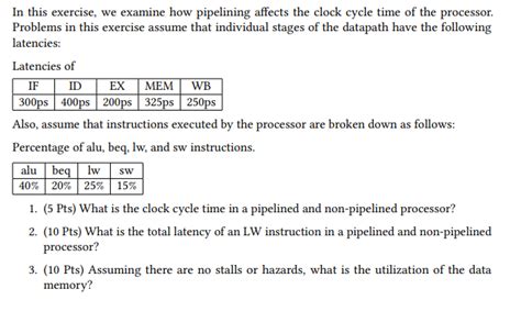 Solved In This Exercise We Examine How Pipelining Affects