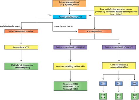 Proposed Algorithm For Pulmonary Symptoms In Rheumatoid Arthritis In Download Scientific