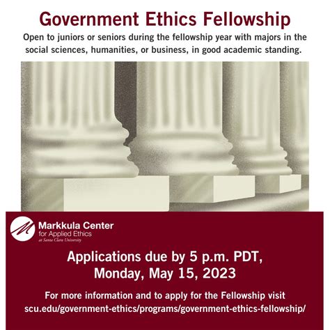 Markkula Center For Applied Ethics On Linkedin Ethics Fellowship