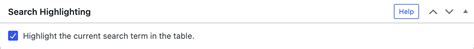 search highlighting · tablepress