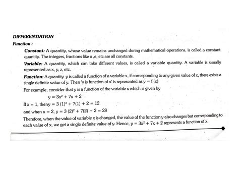 Solution All Basic Integration And Differentiation Definitions And