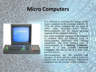 Types Of Computer PPTX Computing Technology Computing