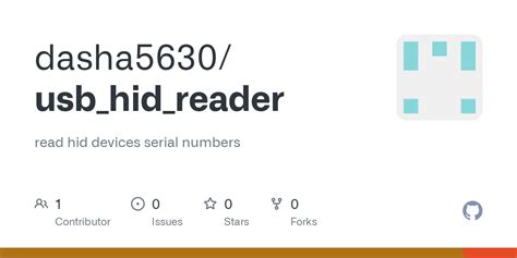 Github Dasha5630usbhidreader Read Hid Devices Serial Numbers
