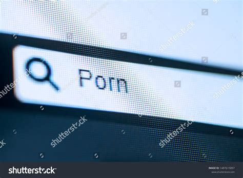 Close Search Bar Typed Porn Word Stock Photo Edit Now