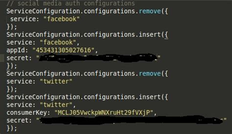 Meteor Package Accounts Facebook Doesnt Work Anymore Stack Overflow