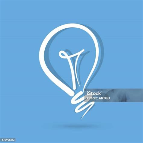 벡터 플랫 라이트 전구입니다 현대의 전구 아이콘입니다 전구에 대한 스톡 벡터 아트 및 기타 이미지 전구 0명 개념과 주제 Istock