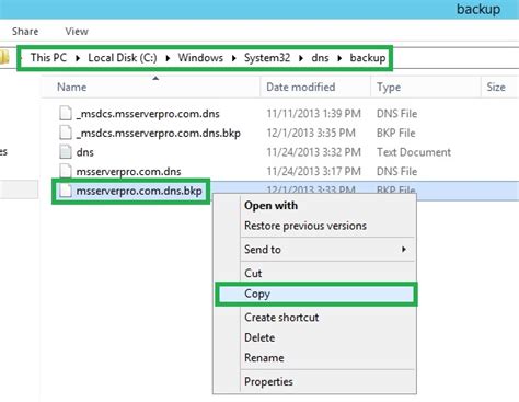 Configuring Dns Backup And Recovery In Windows Server 2012 R2