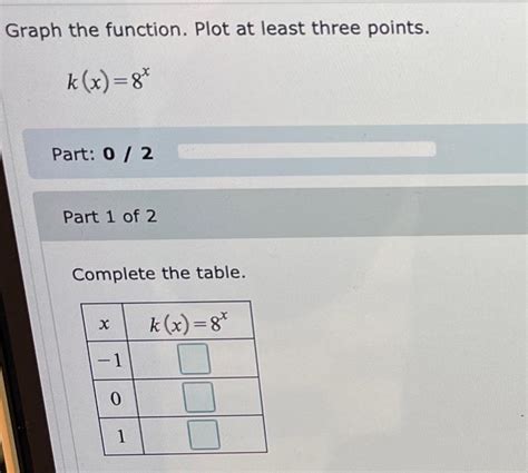Solved Graph The Function Plot At Least Three Points