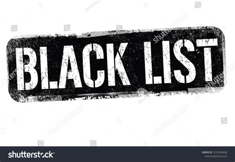 2694 Blacklisted 图片、库存照片和矢量图 Shutterstock