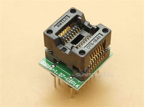 SOIC Mm Body Mm ZIF Socket Sunrom Electronics