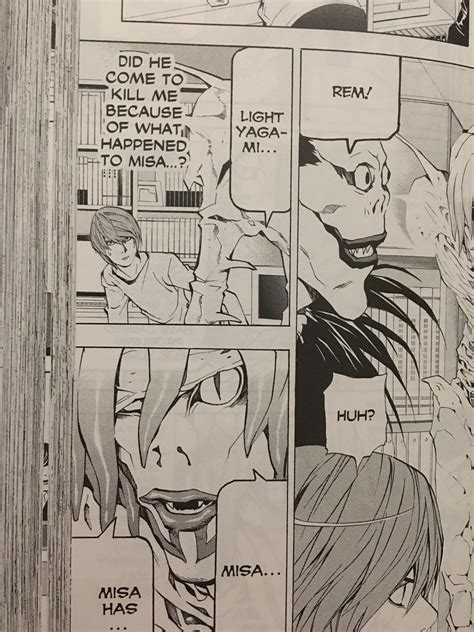 Light Calls Rem He To Himself In This Panel Was That A Mistake Or Is Rem A Male In The Manga