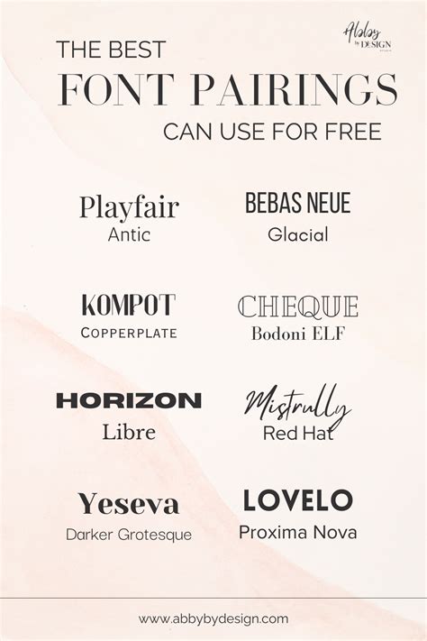 the best free canva font combinations in 2024 instagram font font