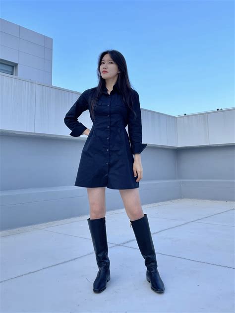 롱부츠 코디 Kream