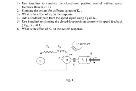 1 Use Simulink To Simulate The Closed Loop Position
