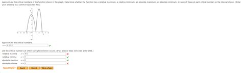 Solved Approximate The Critical Numbers Of The Function