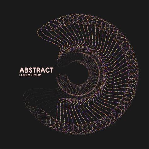 Abstract Black Particle Wave Royalty Free Vector Image