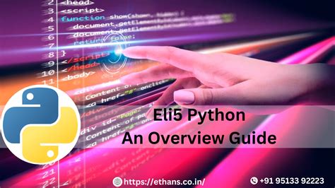 Understanding Of Eli5 Python An Overview Guide