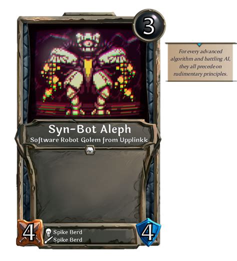 Card Syn Bot Aleph Blank Time Rcollectivecg