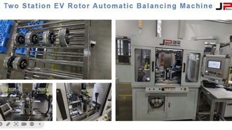 e mobility rotor two station automatic balancing machine