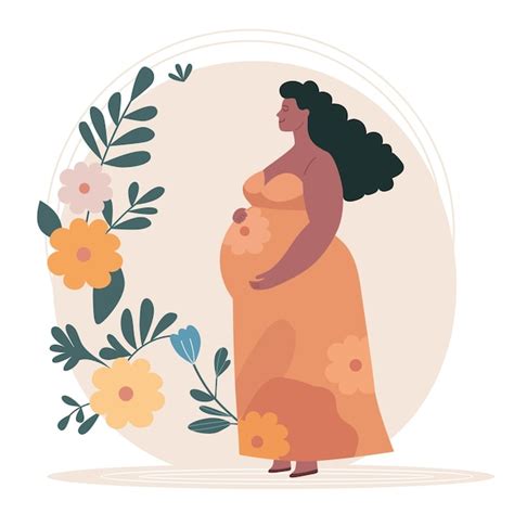 Premium Vector Pregnant African Woman